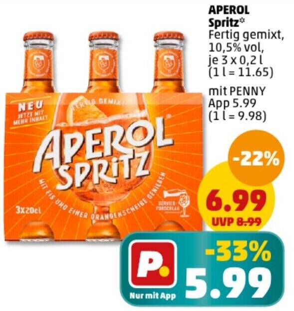 Verwunderlich Aperol Angebot Penny Fotos