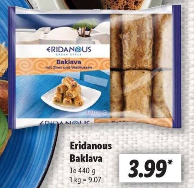 Eridanous Baklava 440 g Angebot bei Lidl