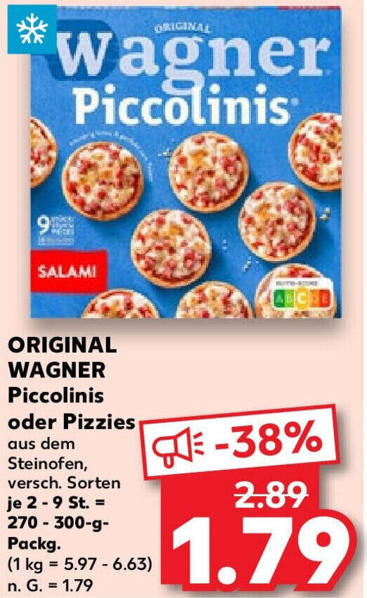 ORIGINAL WAGNER Piccolinis oder Pizzies 270-300 g Packg. Angebot bei ...