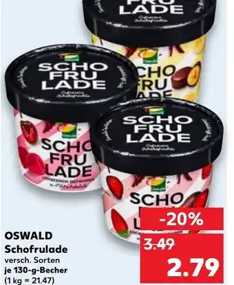 OSWALD Schofrulade 130-g-Becher Angebot bei Kaufland