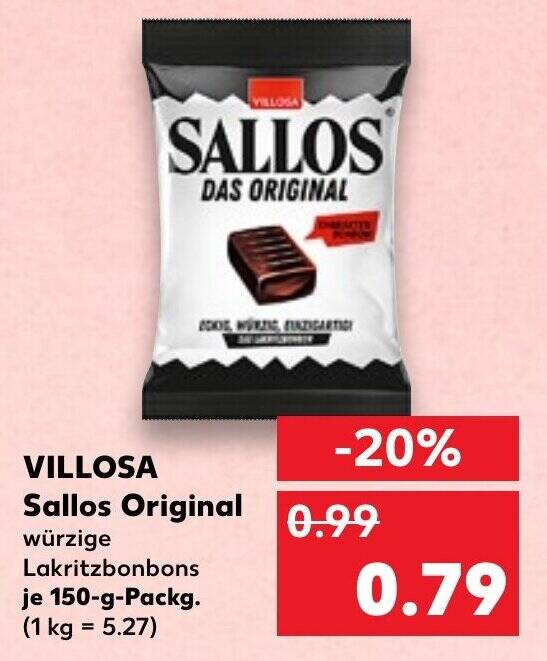 VILLOSA Sallos Original 150-g-Packg. Angebot bei Kaufland