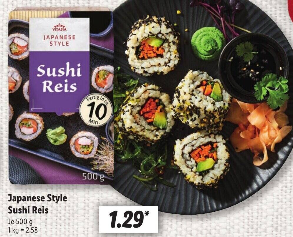 Japanese Style Sushi Reis 500 g Angebot bei Lidl