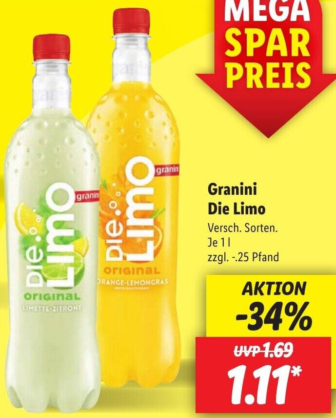 Granini Die Limo 1 L Angebot bei Lidl