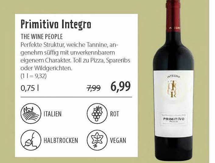 Primitivo Integro The Wine People Angebot bei Superbiomarkt