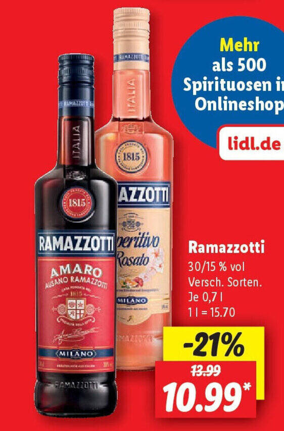 Wunderschãne Ramazzotti Angebot Lidl Ebenbild