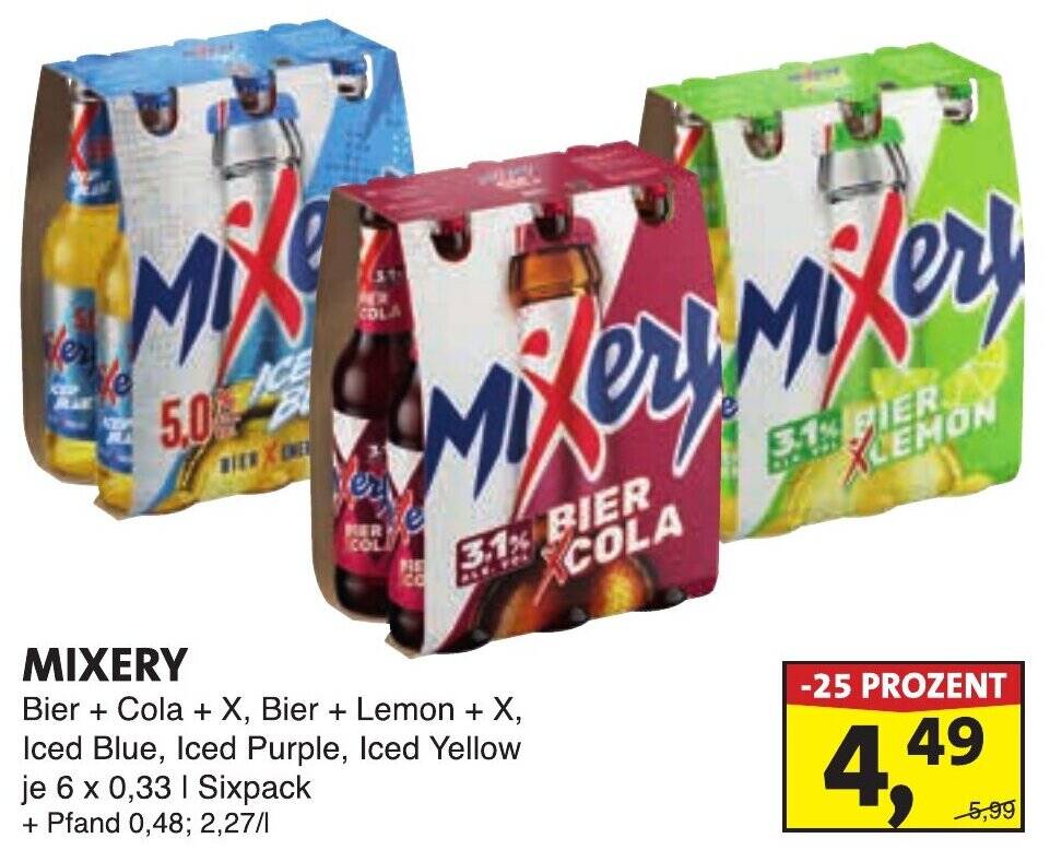 MIXERY 6x0,33 L Angebot bei Lösch Depot