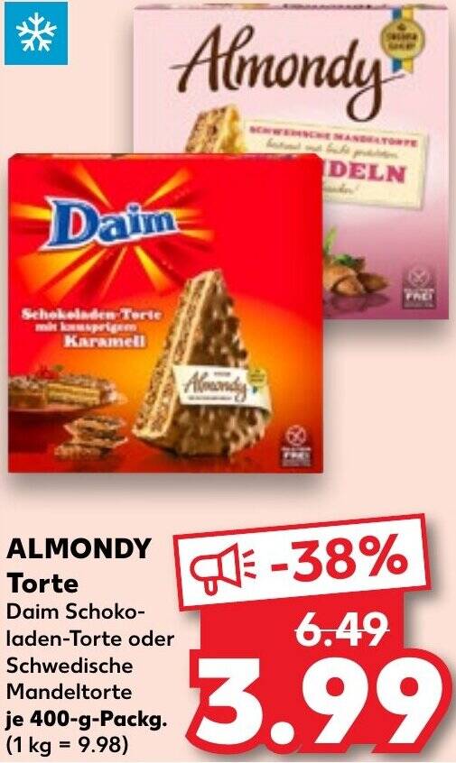 ALMONDY Torte 400 g Packg. Angebot bei Kaufland