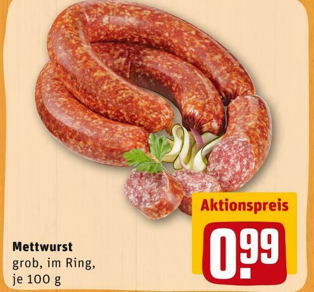 Mettwurst Angebot bei REWE