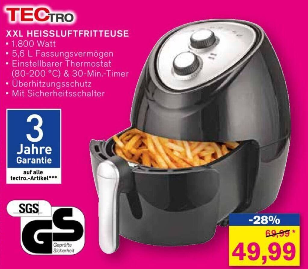 Tectro xxl heissluftfritteuse Angebot bei KODi