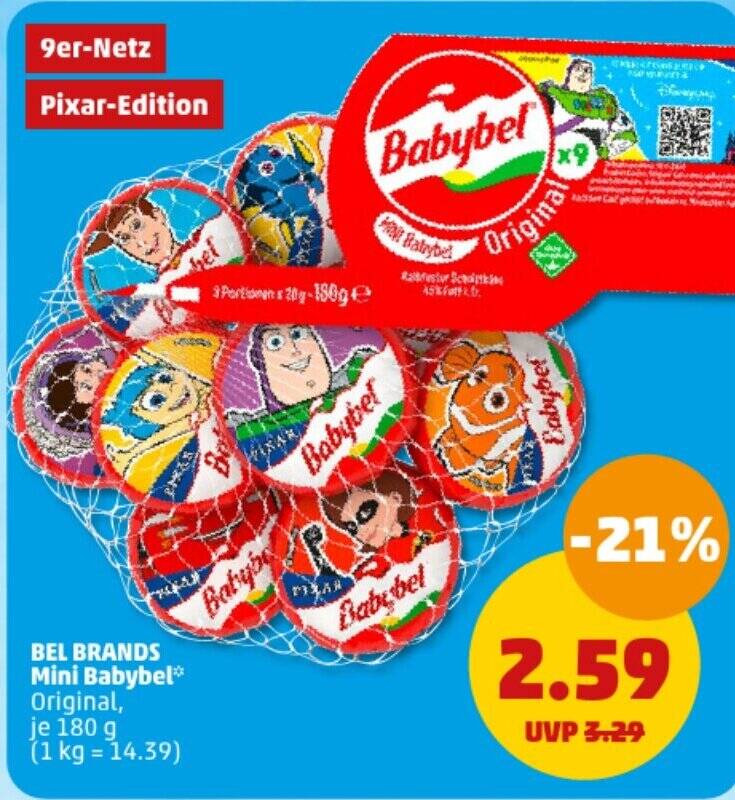 BEL BRANDS Mini Babybel 180 g Angebot bei PENNY