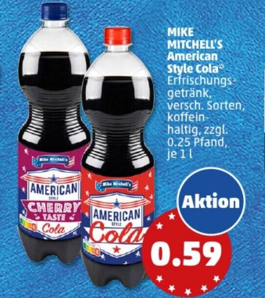 MIKE MITCHELL'S American Style Cola Angebot bei PENNY