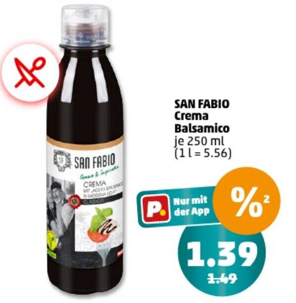 SAN FABIO Crema Balsamico 250 ml Angebot bei PENNY