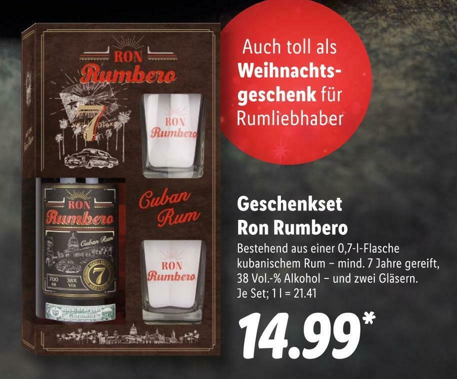Geschenkset ron rumbero Angebot bei Lidl