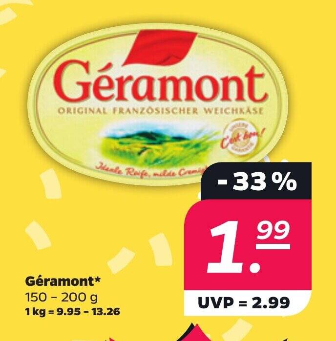 Géramont 150-200 g Angebot bei NETTO