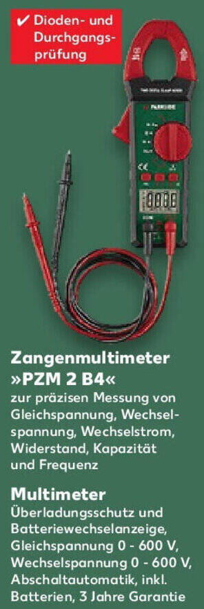 PARKSIDE Zangenmultimeter PZM 2 B4 Angebot bei Kaufland