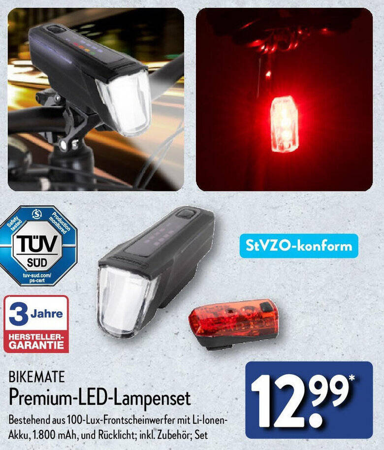 Bikemate Premium Led Lampenset