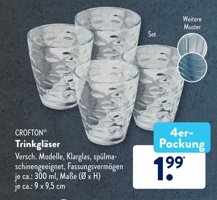 Hochwertige Kunststoff Trinkglaser