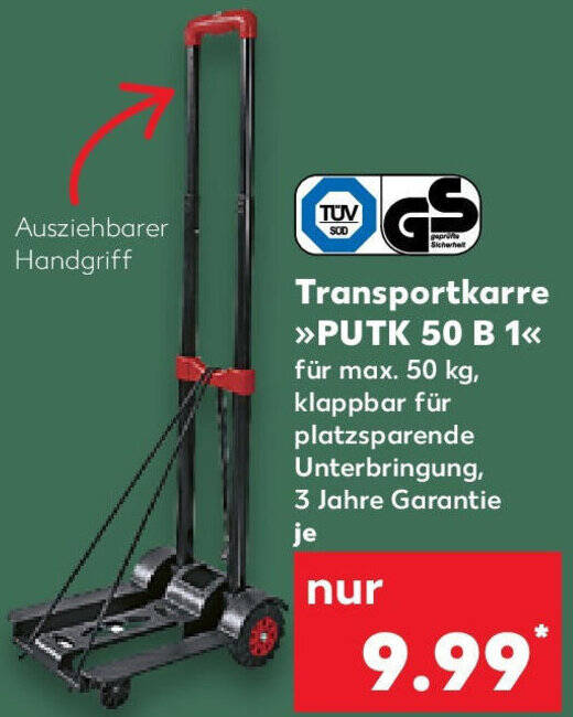 PARKSIDE Transportkarre PUTK 50 B 1 Angebot bei Kaufland
