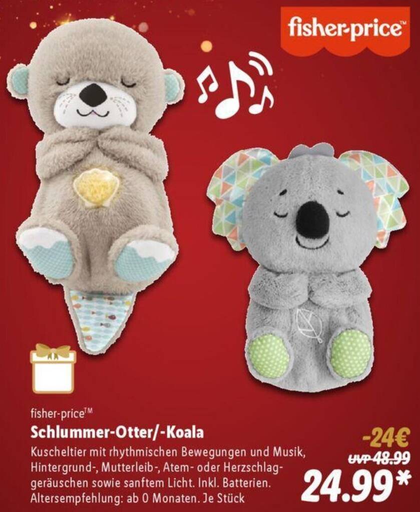 fisher-price Schlummer-Otter/Koala Angebot bei Lidl