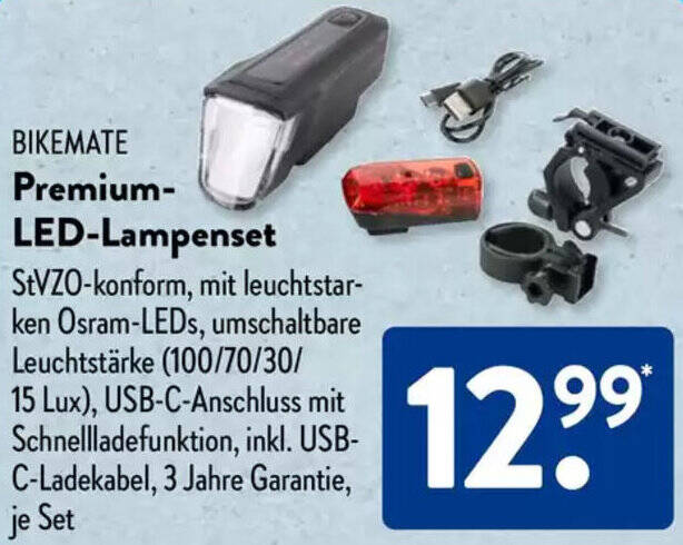 Bikemate Premium Led Lampenset