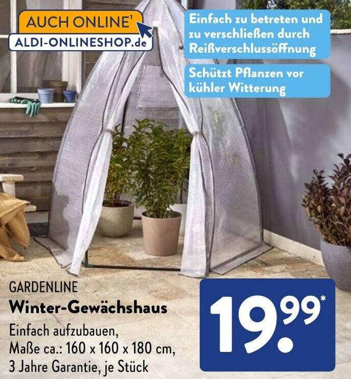 Verwunderlich Winter Gewächshaus Aldi Ebenbild