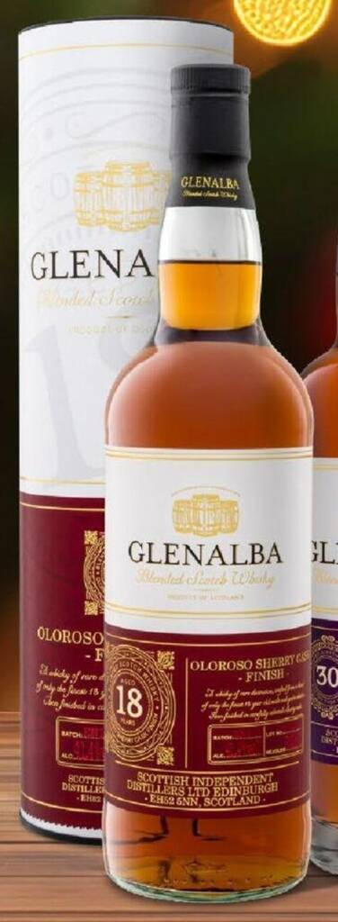 Glenalba Blended Scotch Whisky 18 Jahre Oloroso Sherry Cask Finish 0.7 ...