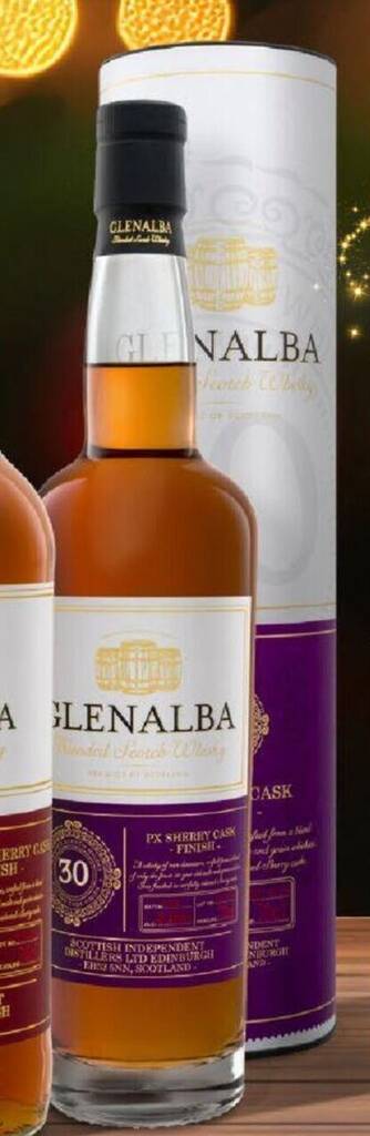 Glenalba Blended Scotch Whisky 30 Jahre PX Sherry Cask Finish 0.7 l ...