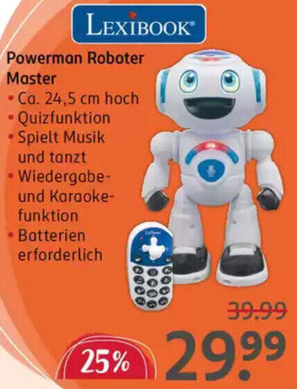 LEXIBOOK Powerman Roboter Master Angebot bei Rossmann