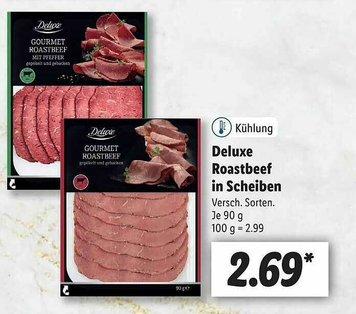 Deluxe Roastbeef In Scheiben Angebot bei Lidl