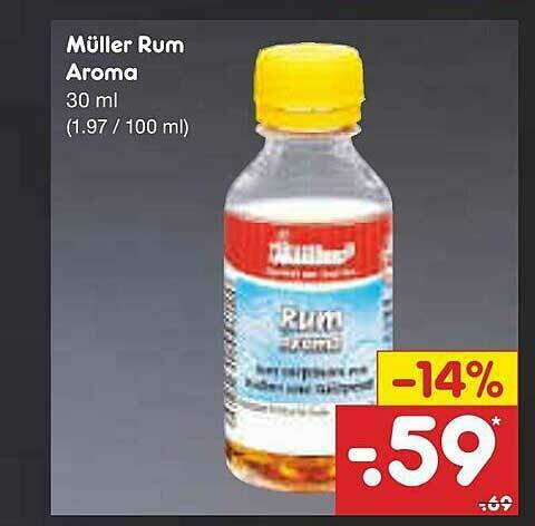 Müller Rum Aroma Angebot bei Netto Marken-Discount
