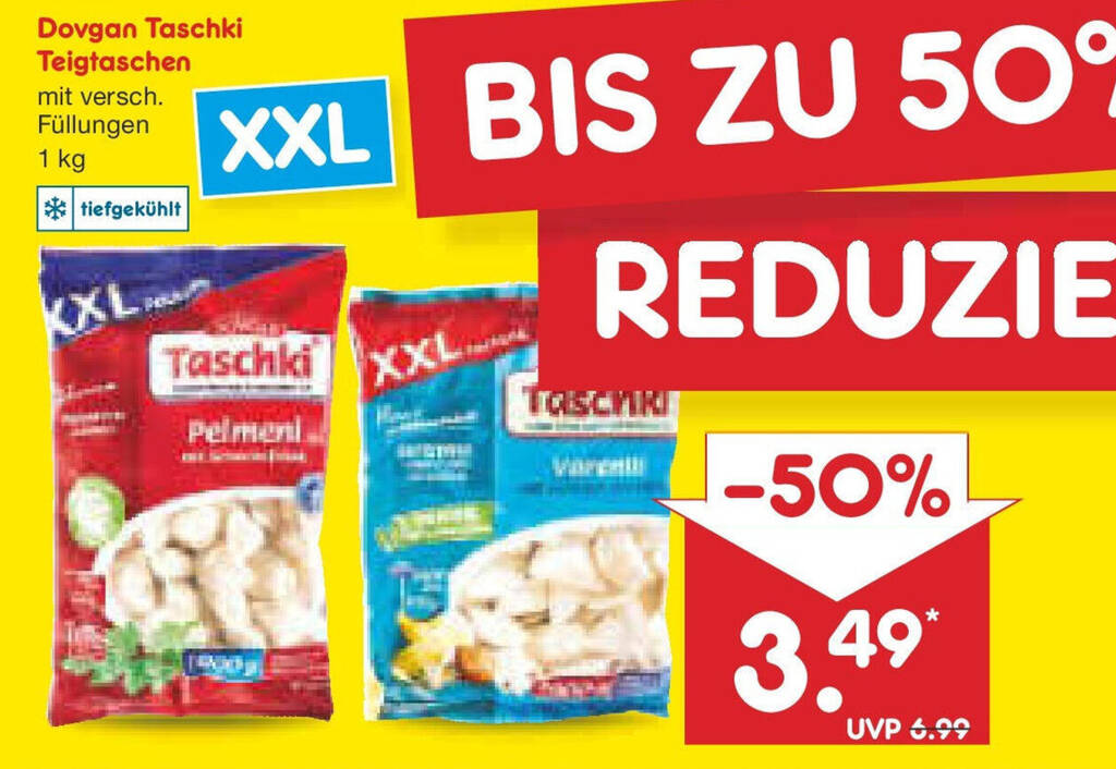 Dovgan Taschki Teigtaschen 1kg Angebot bei Netto Marken-Discount