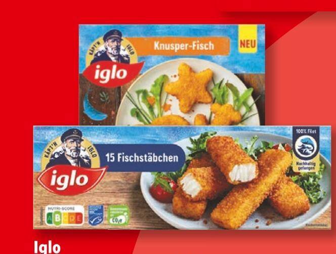 Iglo fisch-/backfisch- stäbchen/ knusper-fisch Angebot bei Lidl