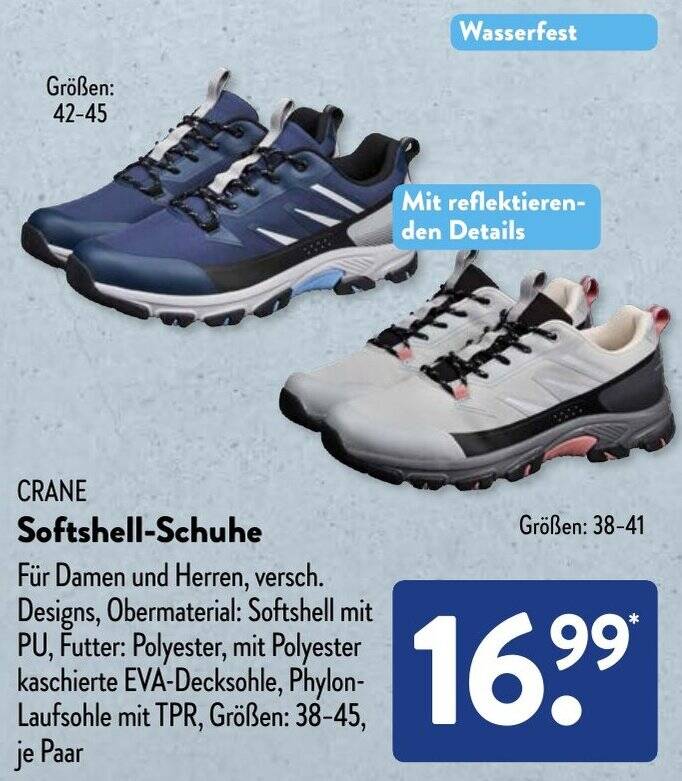 CRANE Softshell-Schuhe Angebot bei Aldi Süd