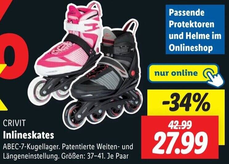 CRIVIT Inlineskates Angebot bei Lidl