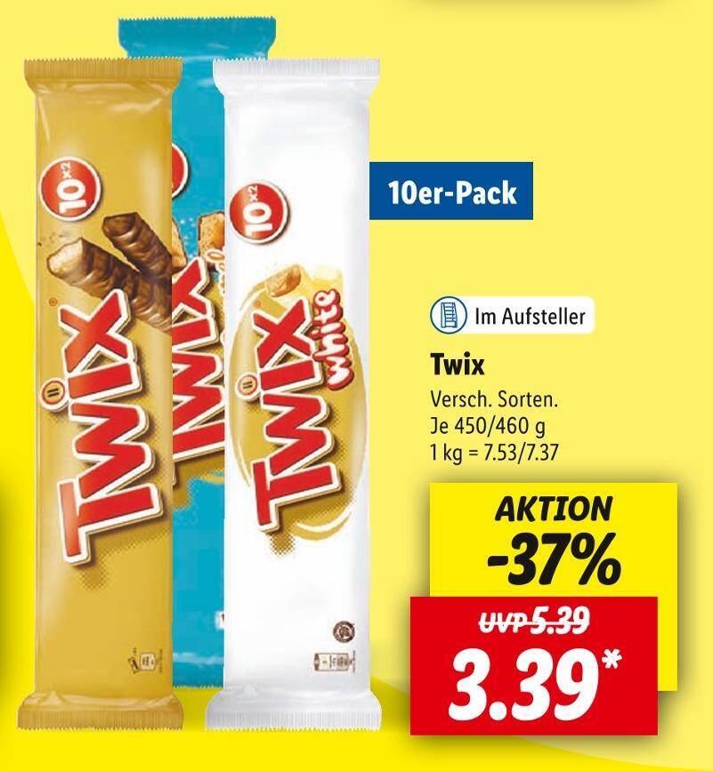 Twix twix Angebot bei Lidl