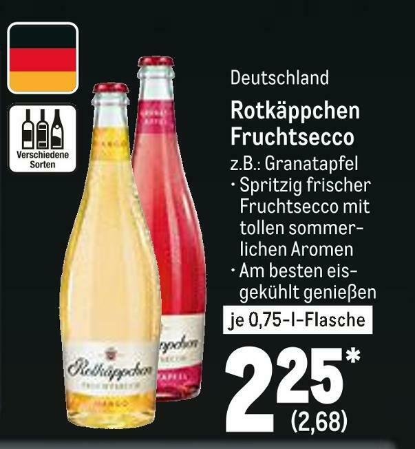 Spannende Fruchtsecco Rotkãppchen Angebot Bild