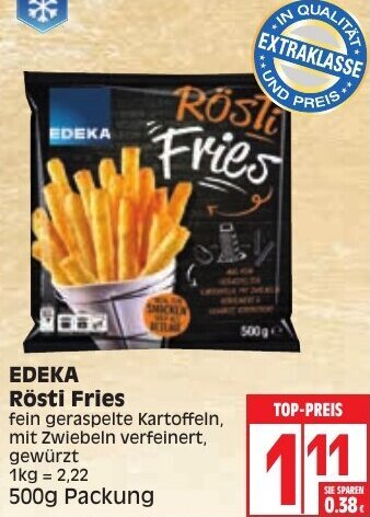 Edeka Rösti Fries 500g Angebot bei Edeka