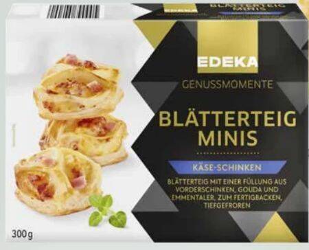 Blätterteig Minis Käse-Schinken Angebot bei Edeka