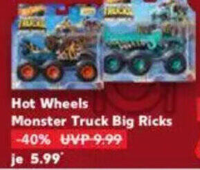 MATTEL Hot Wheels Monster Truck Big Ricks Angebot bei Kaufland