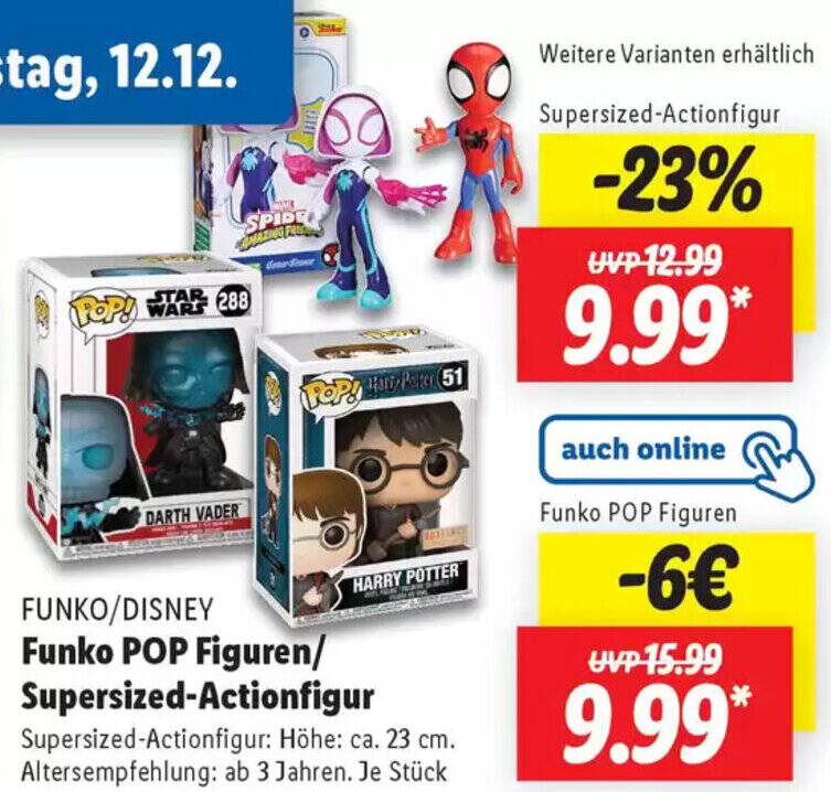 FUNKO/DISNEY Funko POP Figuren/ Supersized-Actionfigur Angebot bei Lidl
