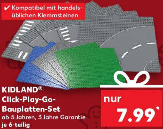 KIDLAND Click-Play-Go Bauplatten-Set Angebot bei Kaufland