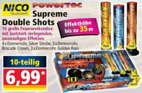NICO Powertec Supreme Double Shots Angebot bei Norma