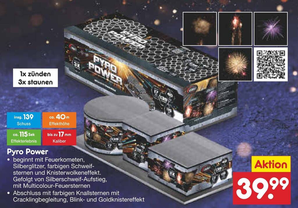 COMET Pyro Power Angebot bei Netto Marken-Discount
