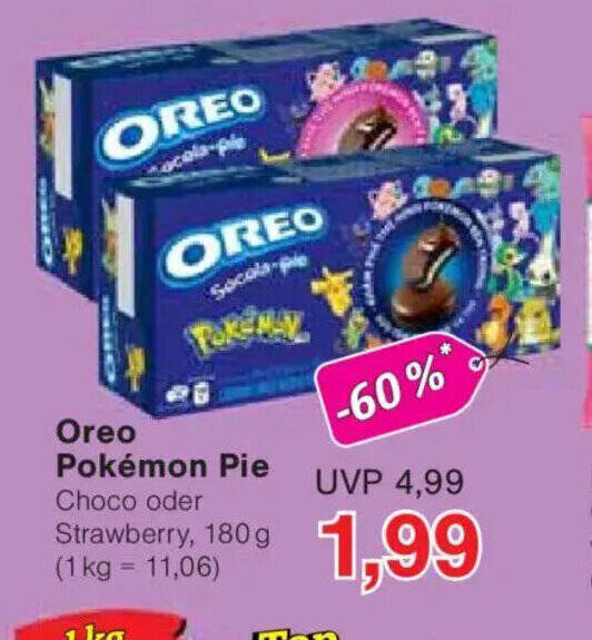 Oreo Pokémon Pie 180 g Angebot bei Jawoll