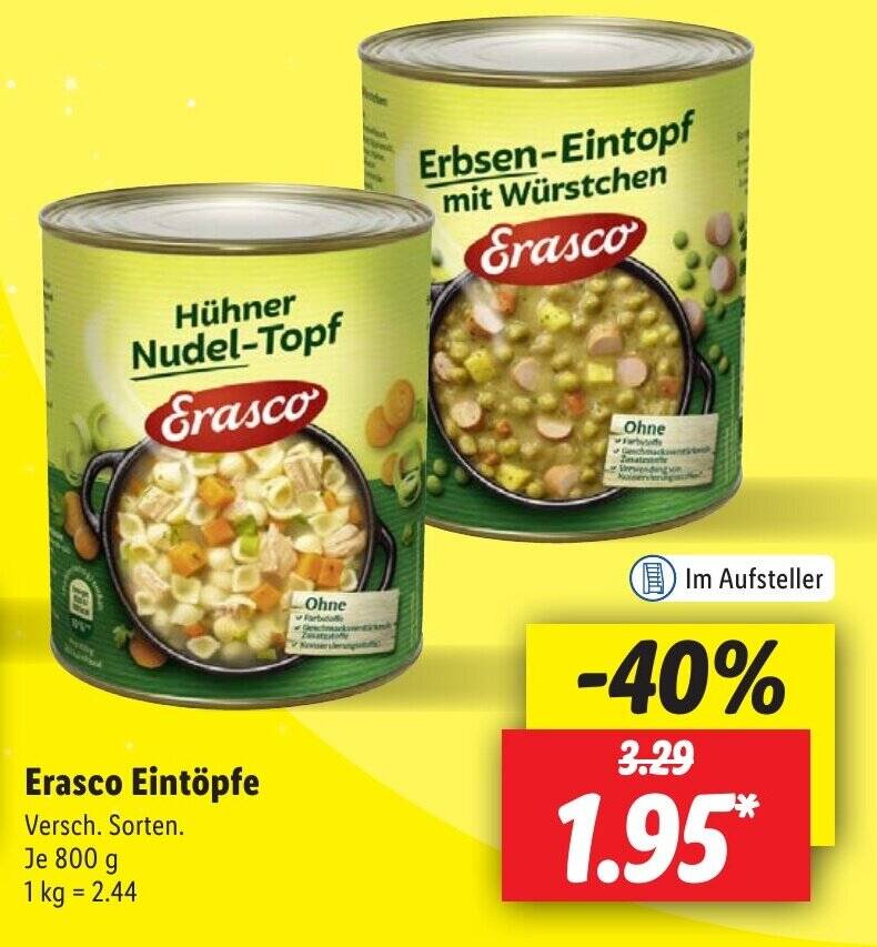Erstaunlich Erasco Eintöpfe Angebot Ebenbild