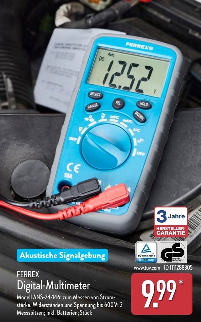 FERREX Digital-Multimeter Angebot bei Aldi Nord