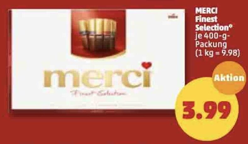 Merci Finest Selection 400g Angebot bei PENNY