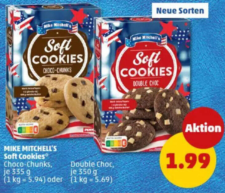 MIKE MITCHELL'S Soft Cookies 335-350 g Angebot bei PENNY