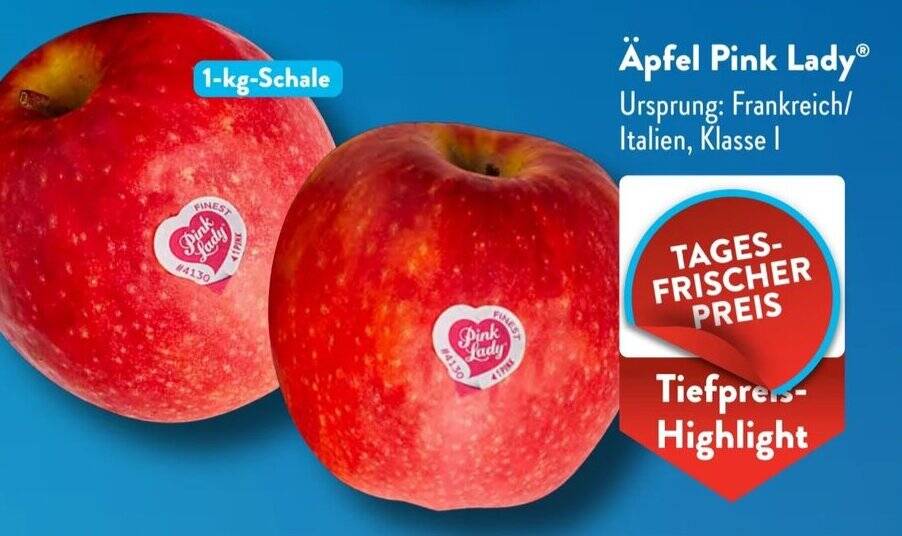 Äpfel Pink Lady 1 kg Angebot bei Aldi Süd