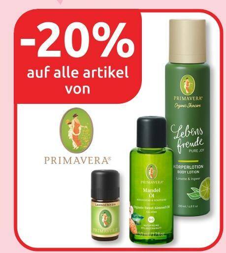 Primavera -20% Angebot bei Budni